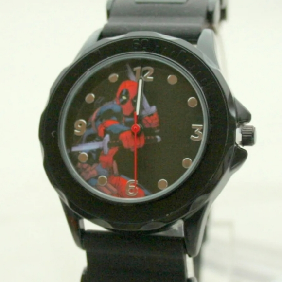 Marvel | Accessories | Marvel Comics Deadpool Logo Accutime Watch ...